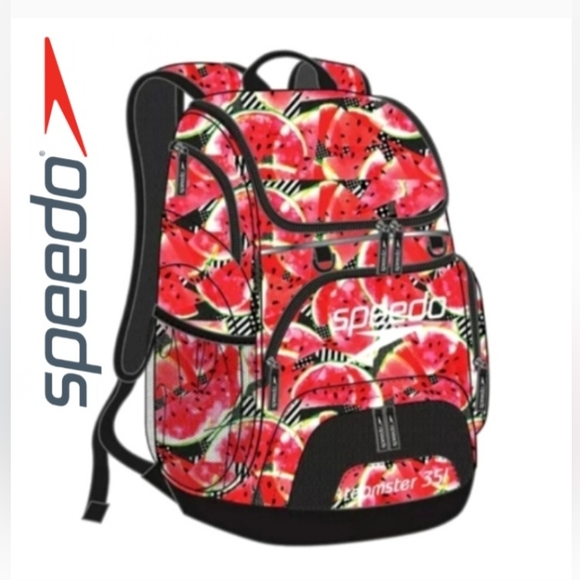 Speedo | Bags | Speedo Swim Watermelon Multicolored Print Teamster 35l ...